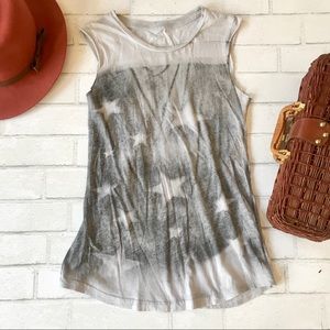 Chaser | Tops | Chaser Vintage Stars Muscle Tee | Poshmark